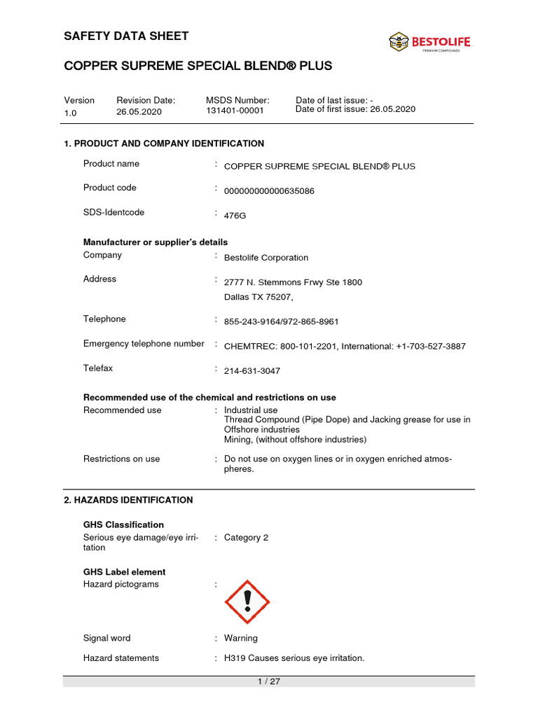 Bestolife CSSB Plus - 0 | PDF | Toxicity | Toxicology