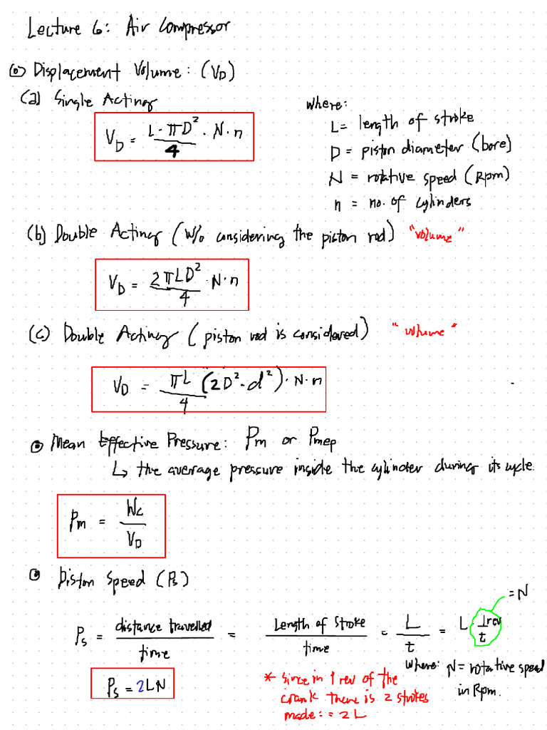 Lecture 6 Notes Air Compressor | PDF