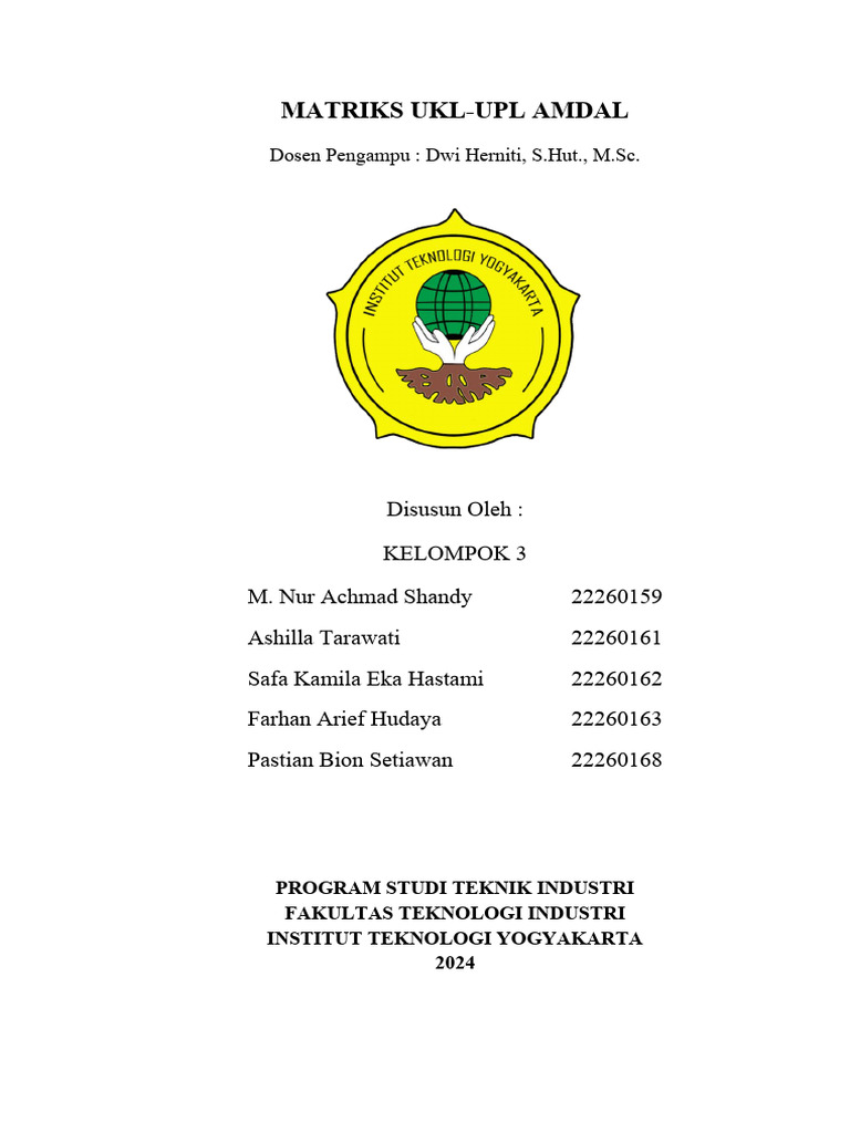 Matriks AMDAL untuk Pengelolaan Limbah | PDF