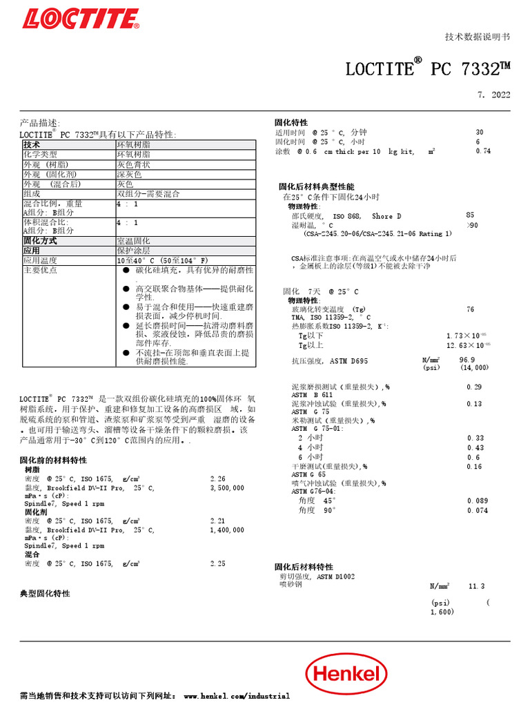LOCTITE PC 7332 ZH - CN | PDF
