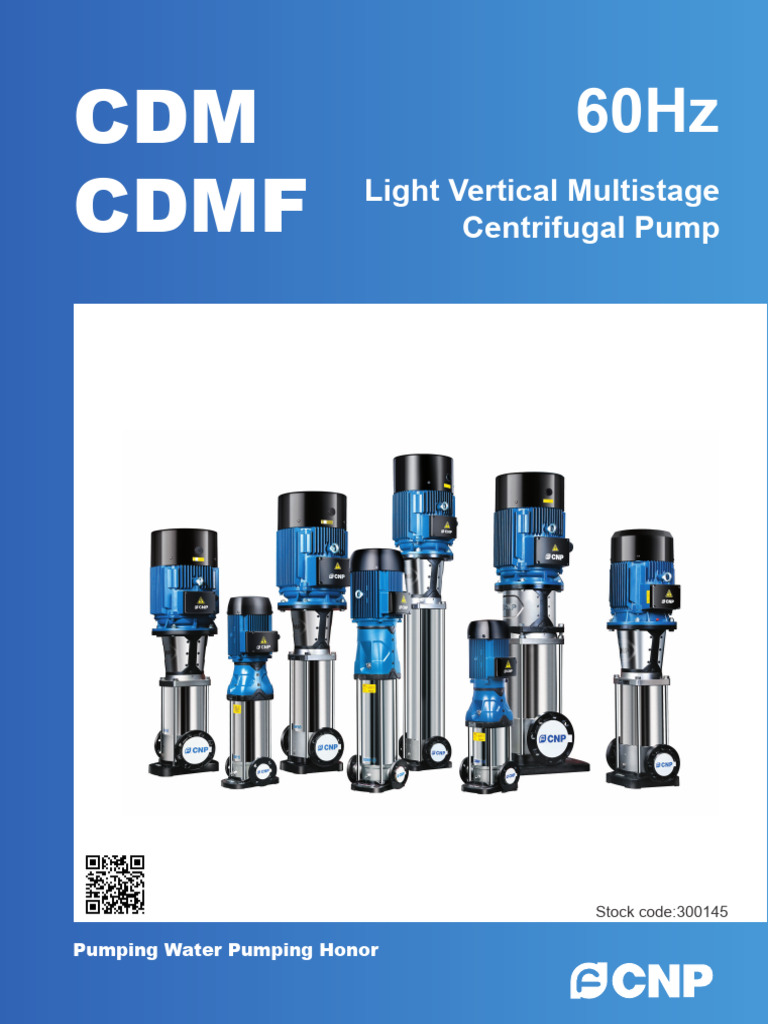 CDM CDMF 60Hz Catalog | PDF | Pump | Steel