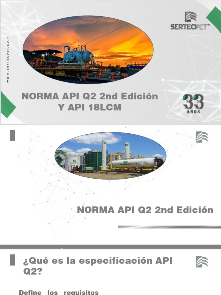 Norma API Q2 y API 18LCM: Gestión de Calidad | PDF | Ingeniería de ...