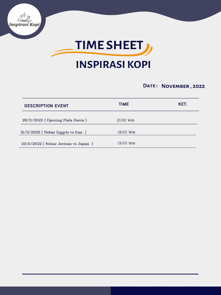 Time Sheet Inskop | PDF