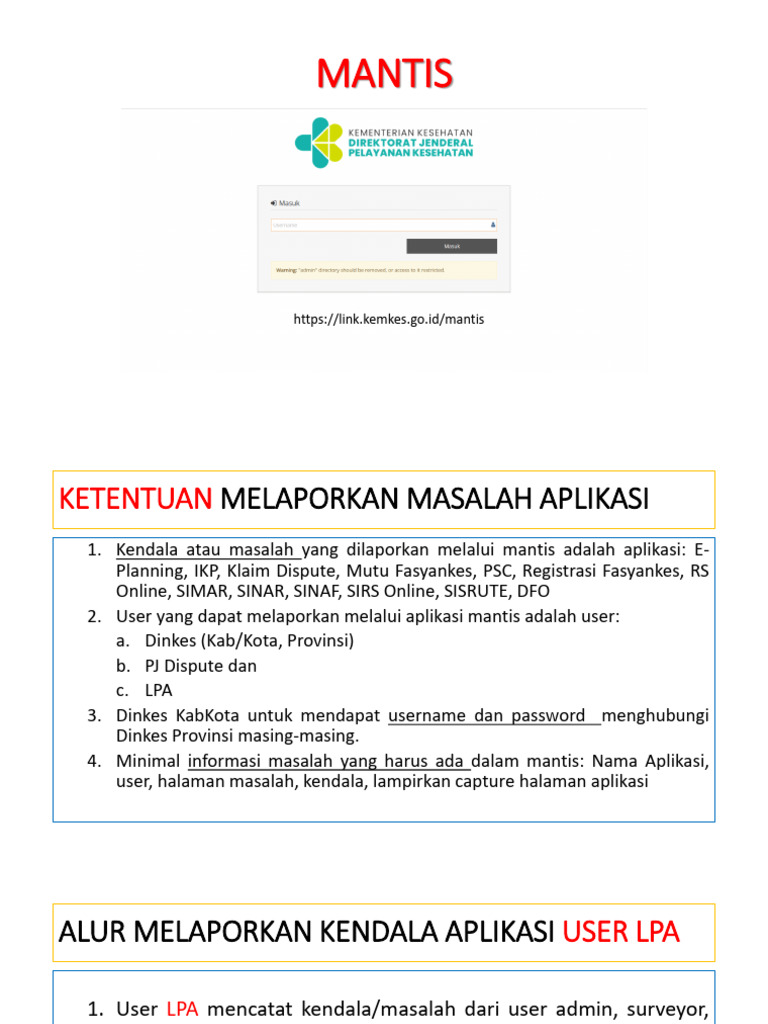 Juknis Mantis #2 | PDF