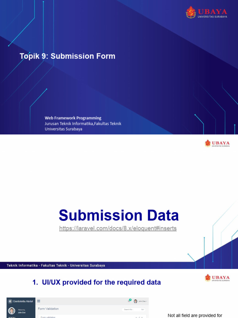 Topik 9 - Submission Form | PDF | Database Index | Computer File
