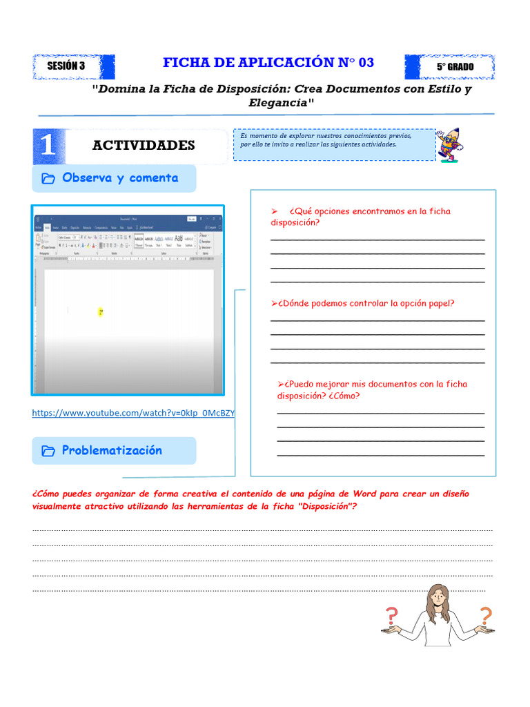 FICHA 3 - Domina La Ficha de Disposición - Crea Documentos Con Estilo y Elegancia 5-EPT ...