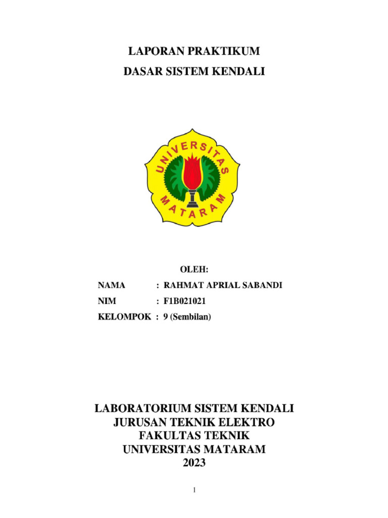 Laporan DSK Rahmat Aprial Sabandi - f1b021021 | PDF