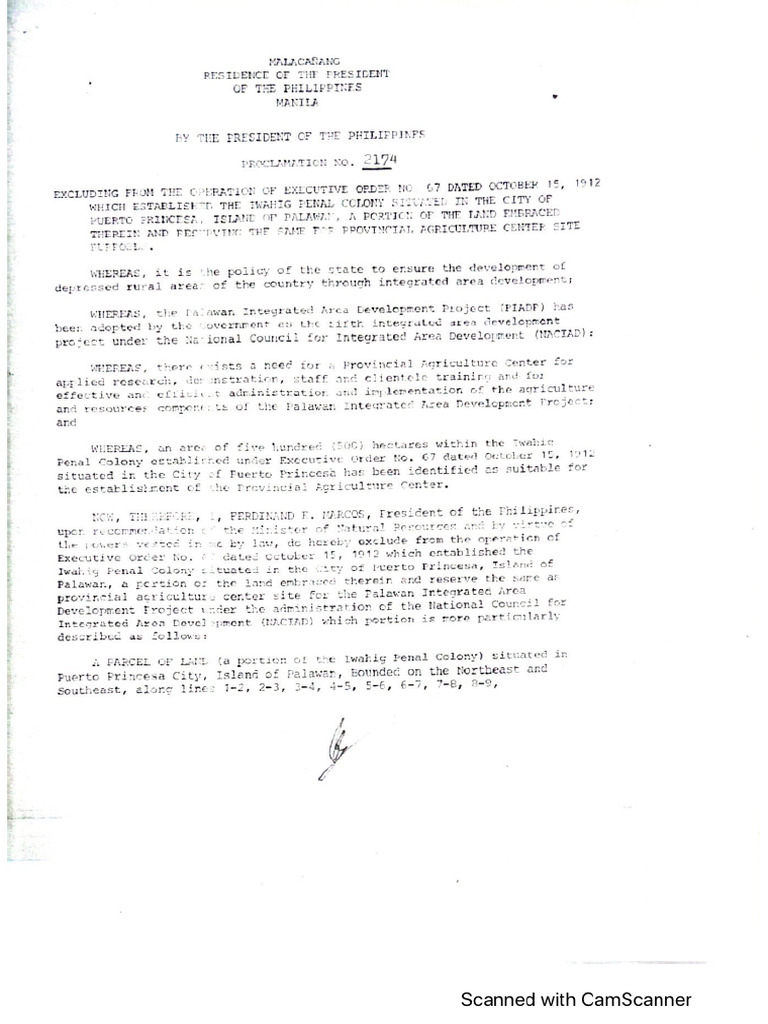 5 Proclamation No. 2174 S of 1982 | PDF