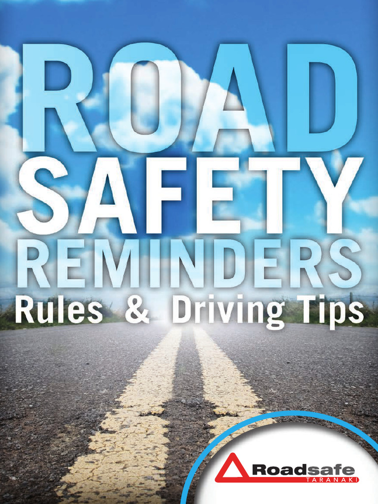 Road Safety Driving Tips Guide | PDF | Traffic | Intersection (Road)