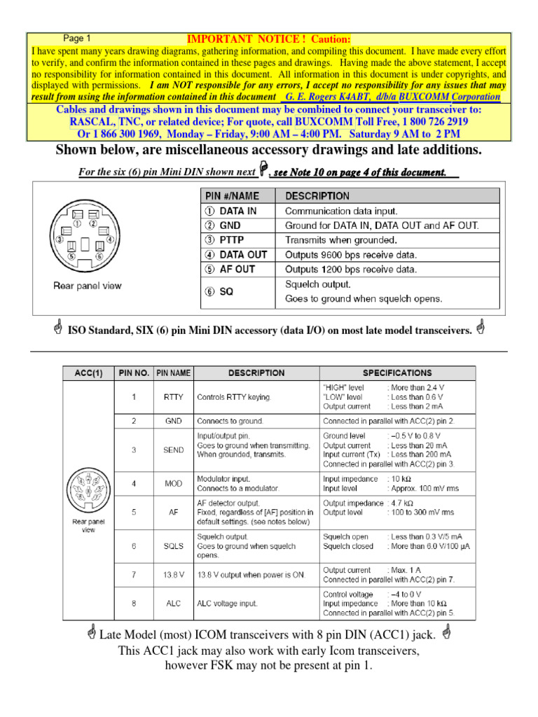 BUXmic Acc Wiring Index | PDF | Computing | Electronics