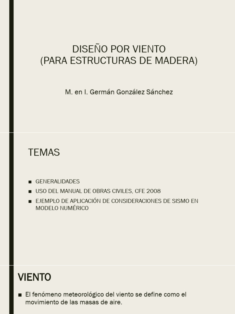 Diseño Estructural ante Viento y Sismos | PDF | Herida | Ciclones ...
