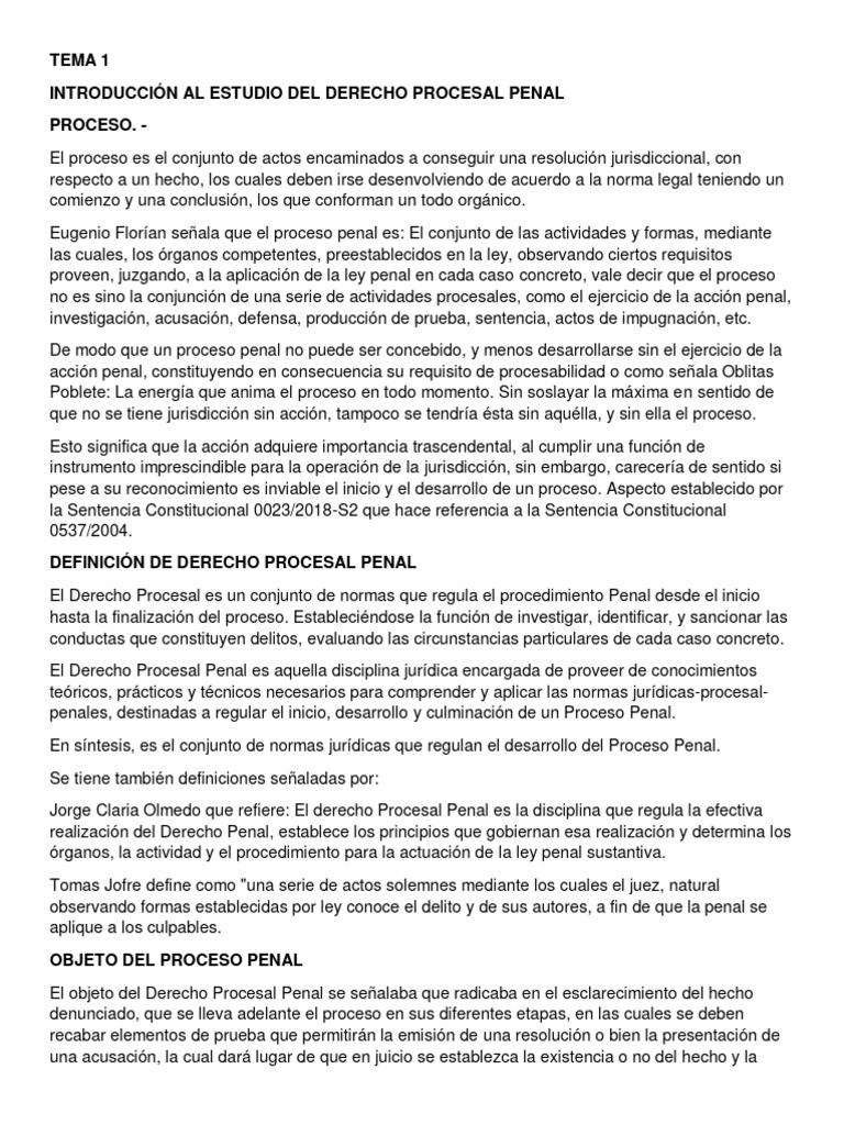 Libro Procesal Penal | PDF | Ley procesal | Derecho penal