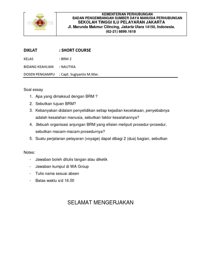 Soal - BRM 2 | PDF
