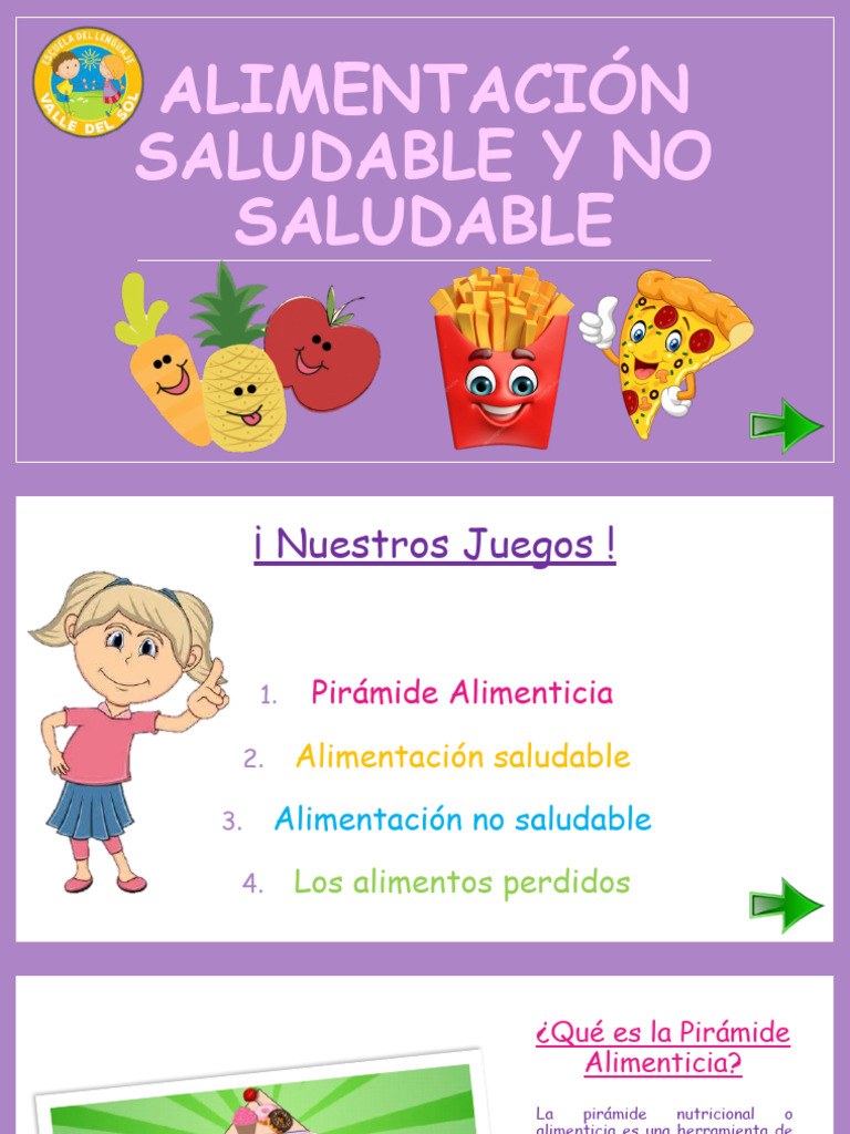 Alimentacion Saludable y No Saludable | PDF | Alimentos | Nutrición