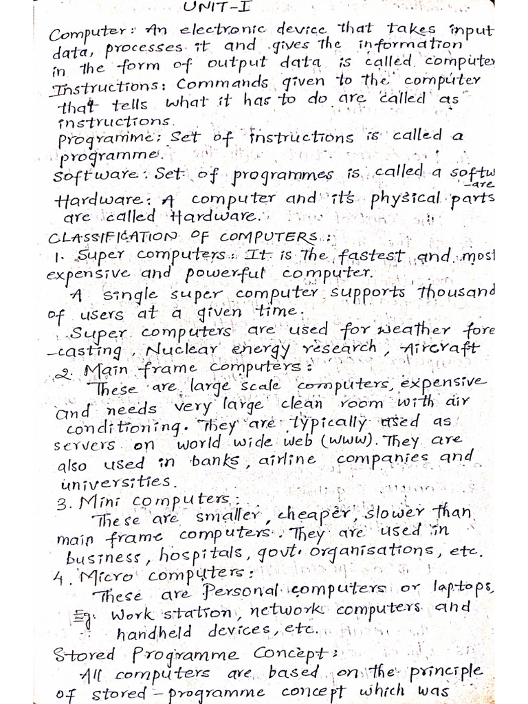 CProgramming Basics - Written Notes | PDF CProgramming Basics - Written Notes | PDF