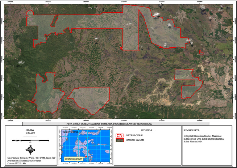 Peta Citra Satelit | PDF | Navigation | Geography