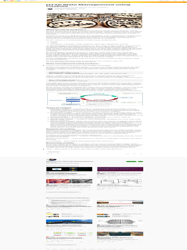 HTTP State Management Using Cookies - by Tharuja Sandeepanie - Medium | PDF | Http Cookie ...