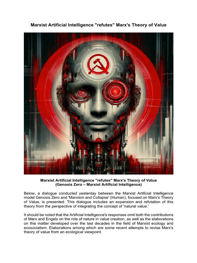 AI Challenges Marx's Value Theory | PDF | Marxism | Value (Economics)