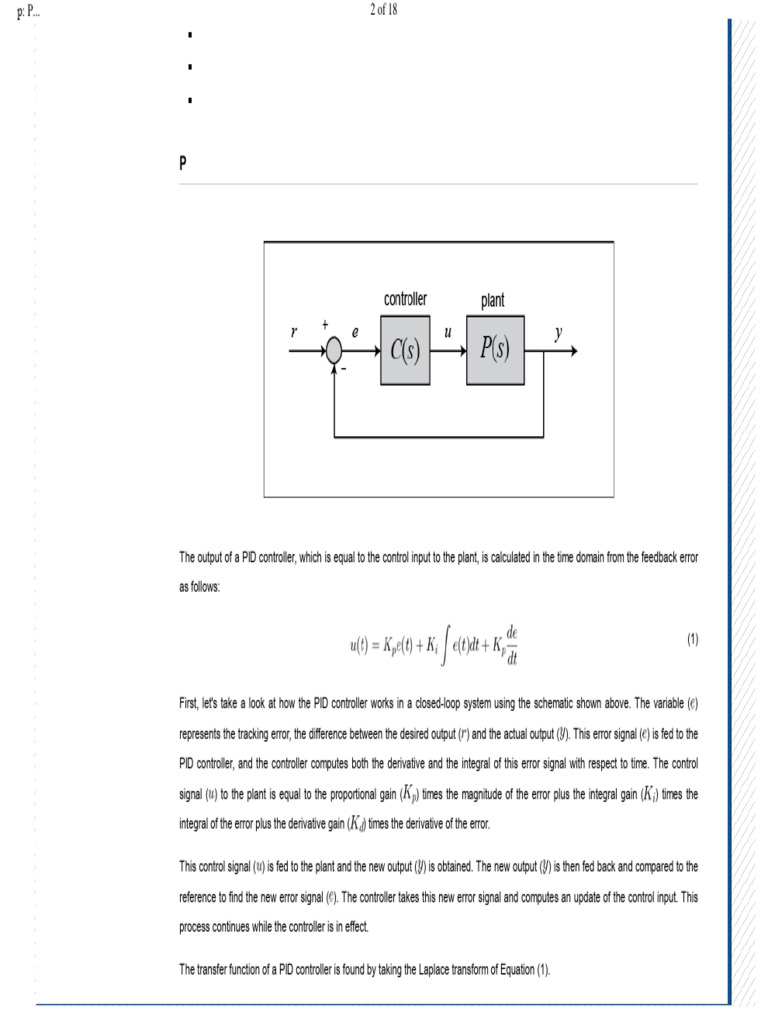 Matlab Sim Study Simulink - PID Controller | PDF | Control Theory | Telecommunications Engineering