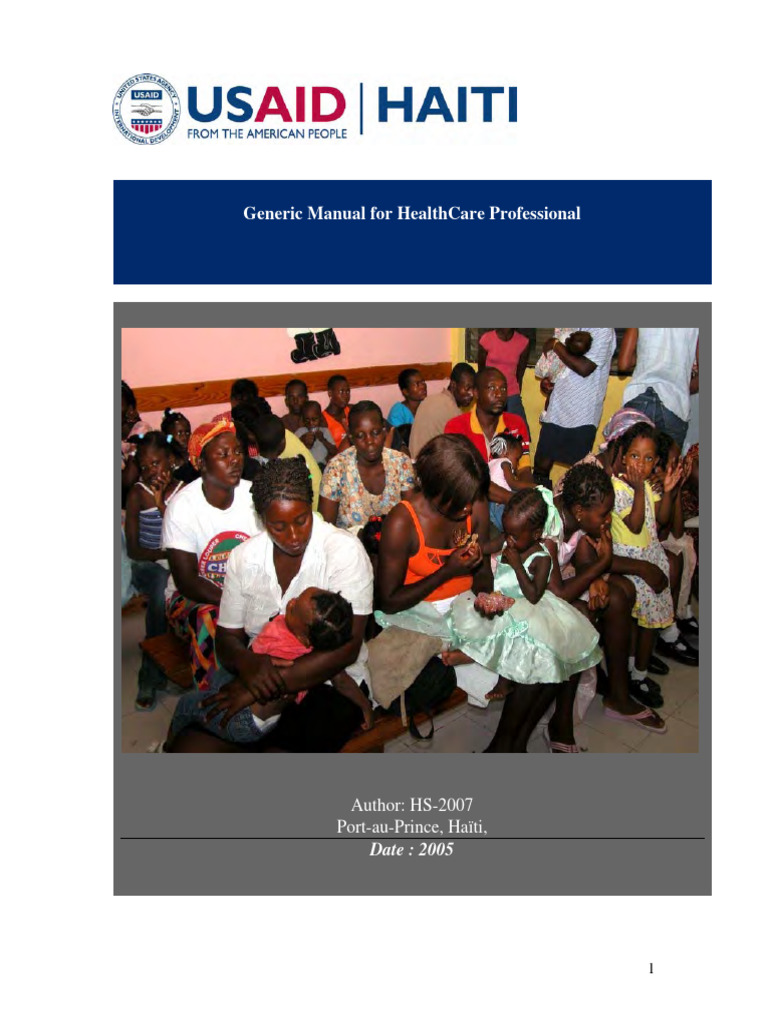 Manuel du Personnel en Santé Haïtienne | PDF | Gestion des ressources ...