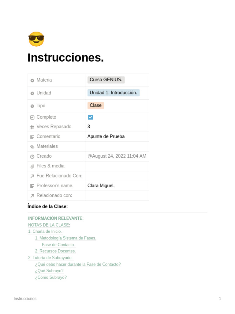 Curso Genius Tecnicas De Estudio Pdf