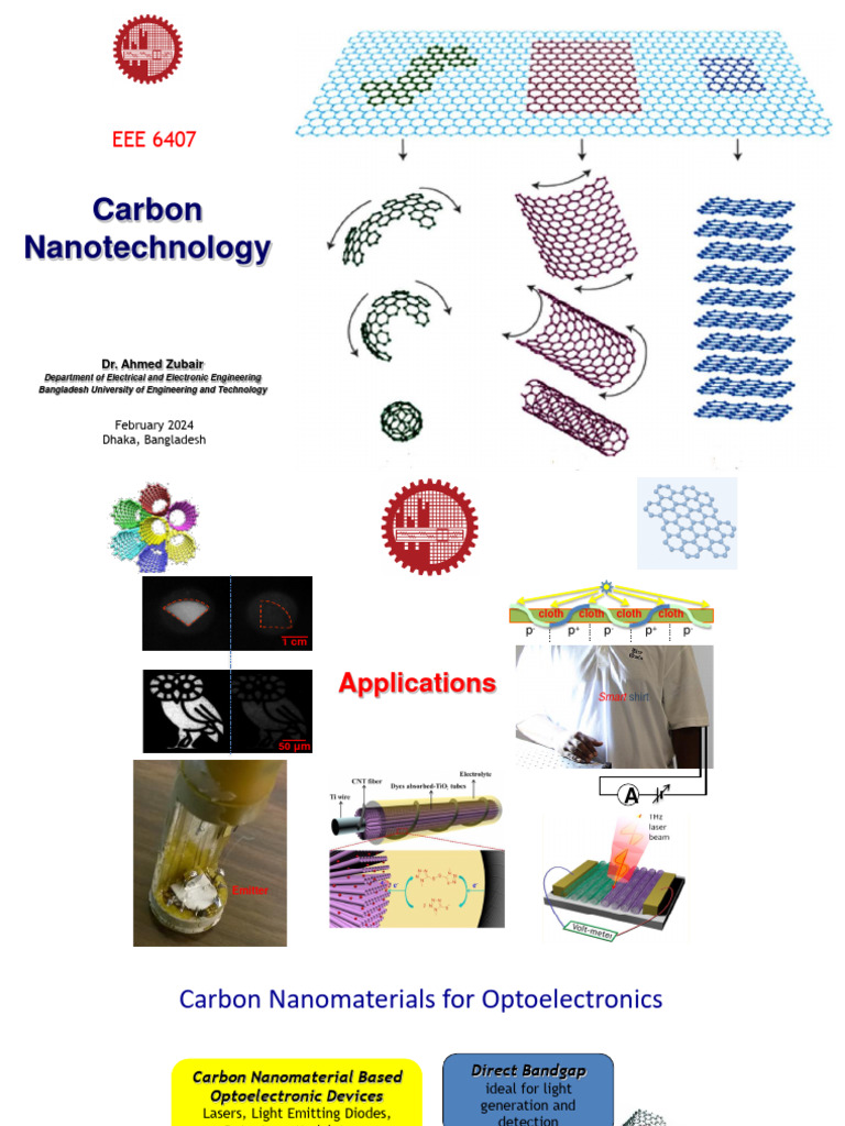 Lec 8 - Applications - CNT | PDF | Carbon Nanotube | Terahertz Radiation