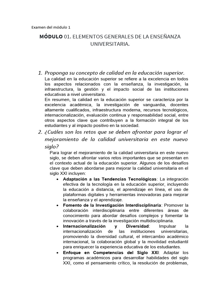 Examen Mod 2 | PDF | Maestros | Tecnologia Educacional