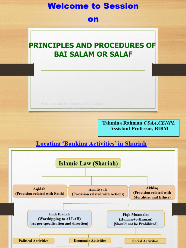 Salam | PDF | Islamic Banking And Finance | Muhammad