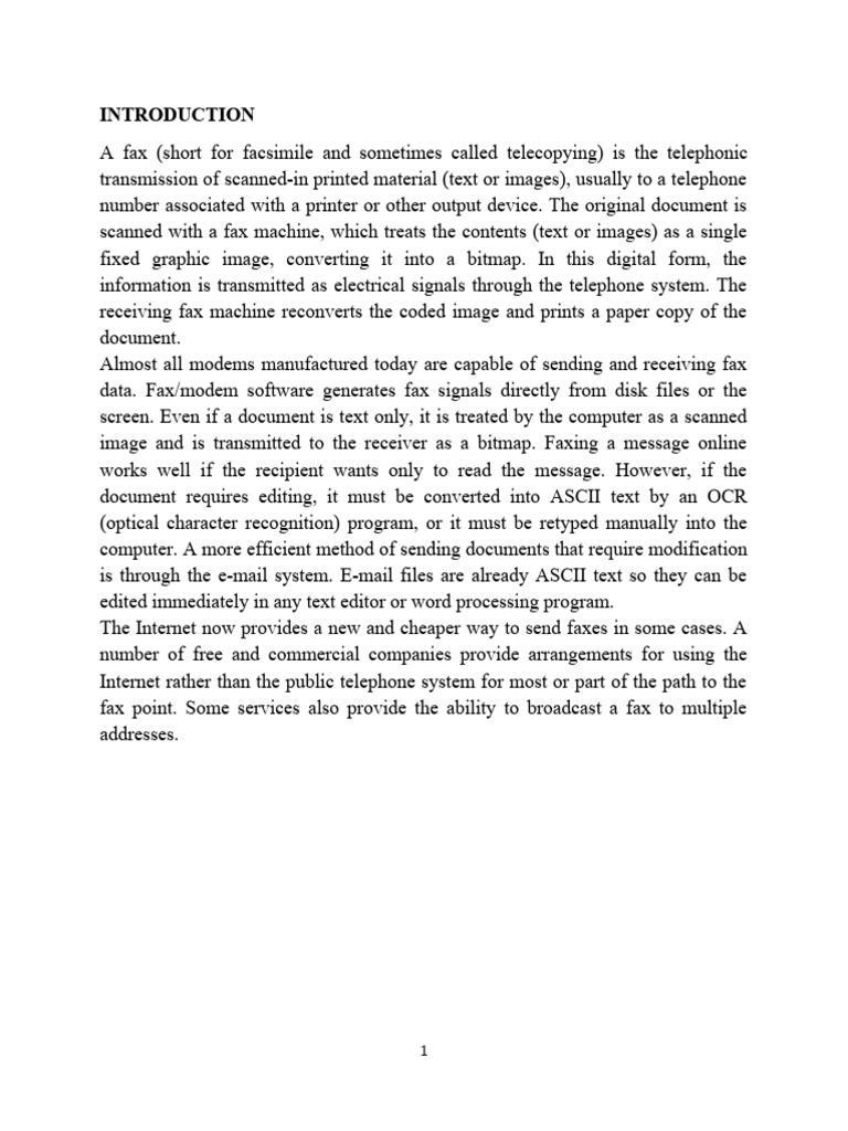 Types of Fax Machine | PDF | Fax | Photocopier