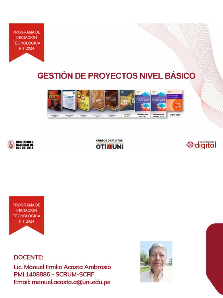 1-1 Introduccion y Fases Del Proyecto - 2024 | PDF | Profesional en el ...