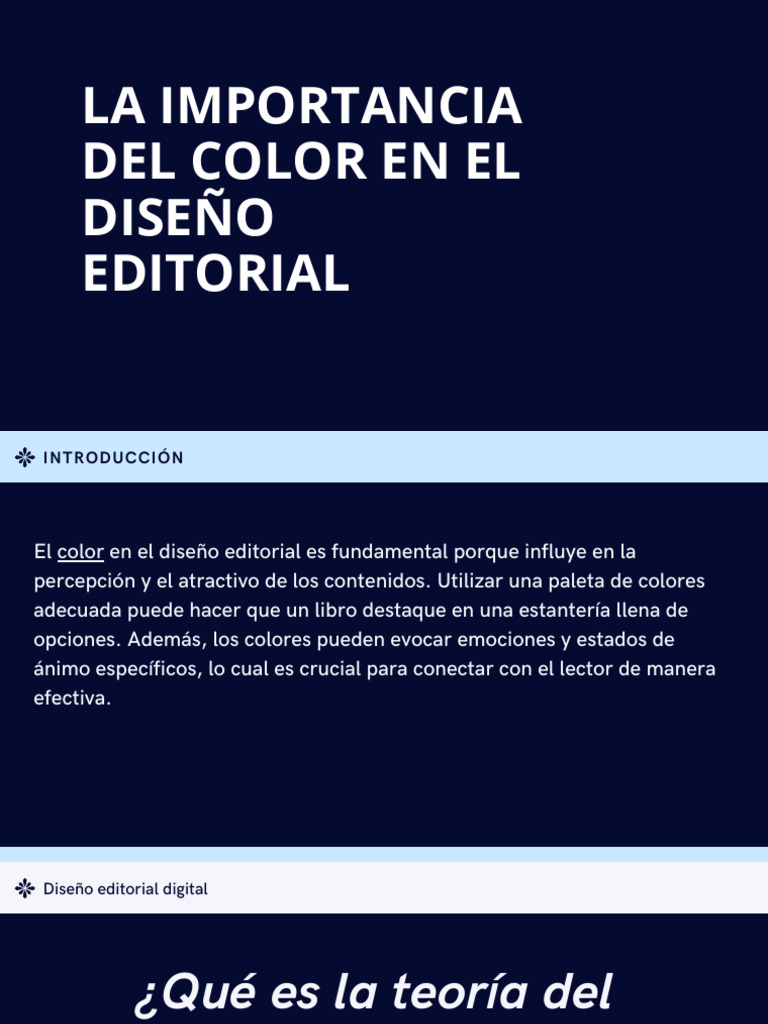 Teoría del Color en Diseño Editorial | PDF | Color | Experiencia