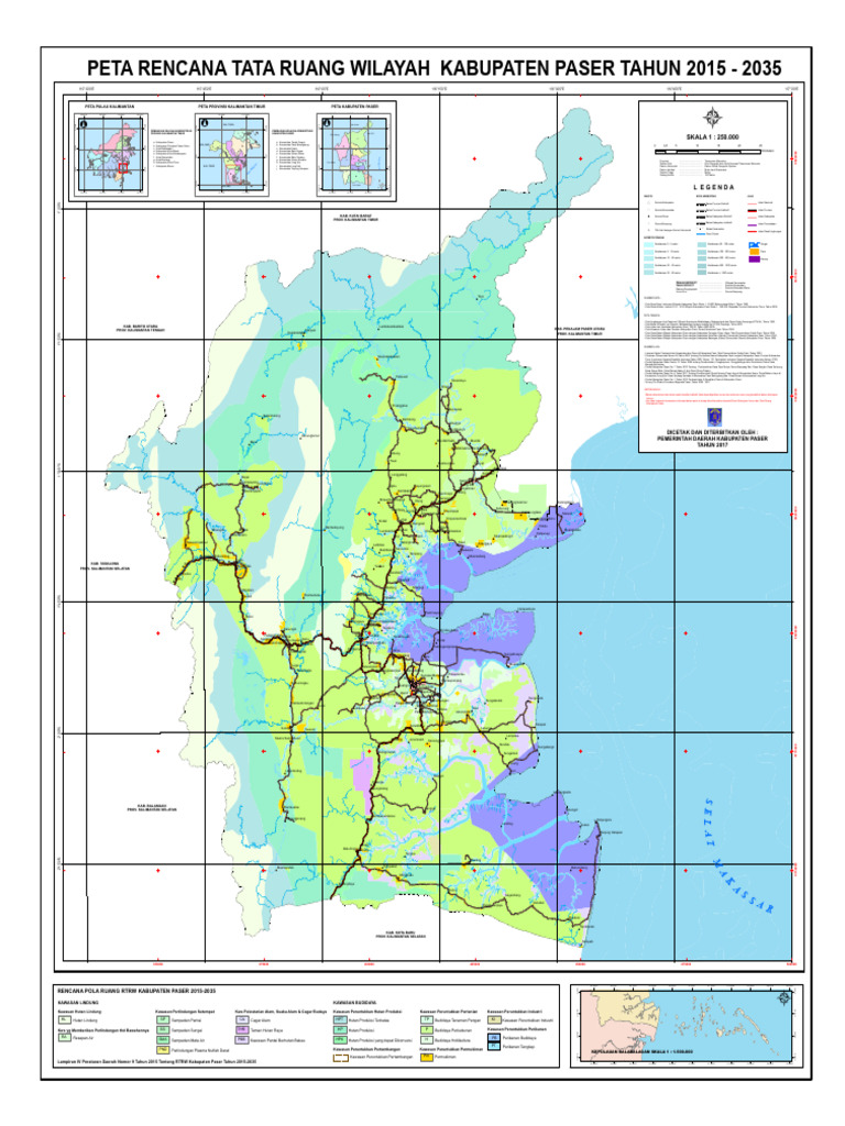 Peta RTRWK Paser | PDF