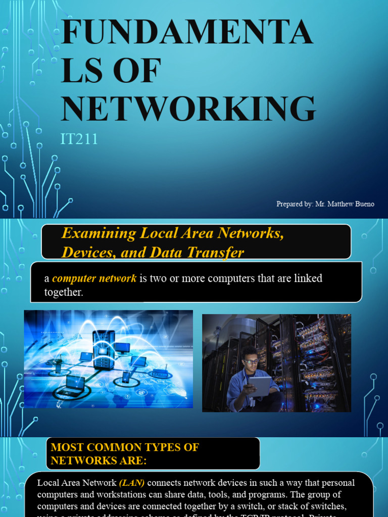 Fundamentals of Networking | PDF | Computer Network | Network Topology