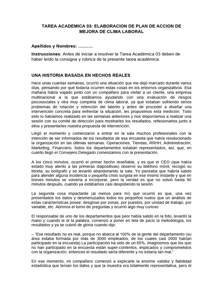 Caso TA3-Tarea Académica | PDF | Liderazgo | Business Caso TA3-Tarea Académica | PDF | Liderazgo | Business