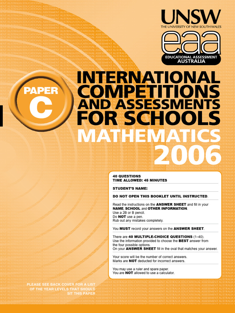 2006 Mathematics Paper C | PDF