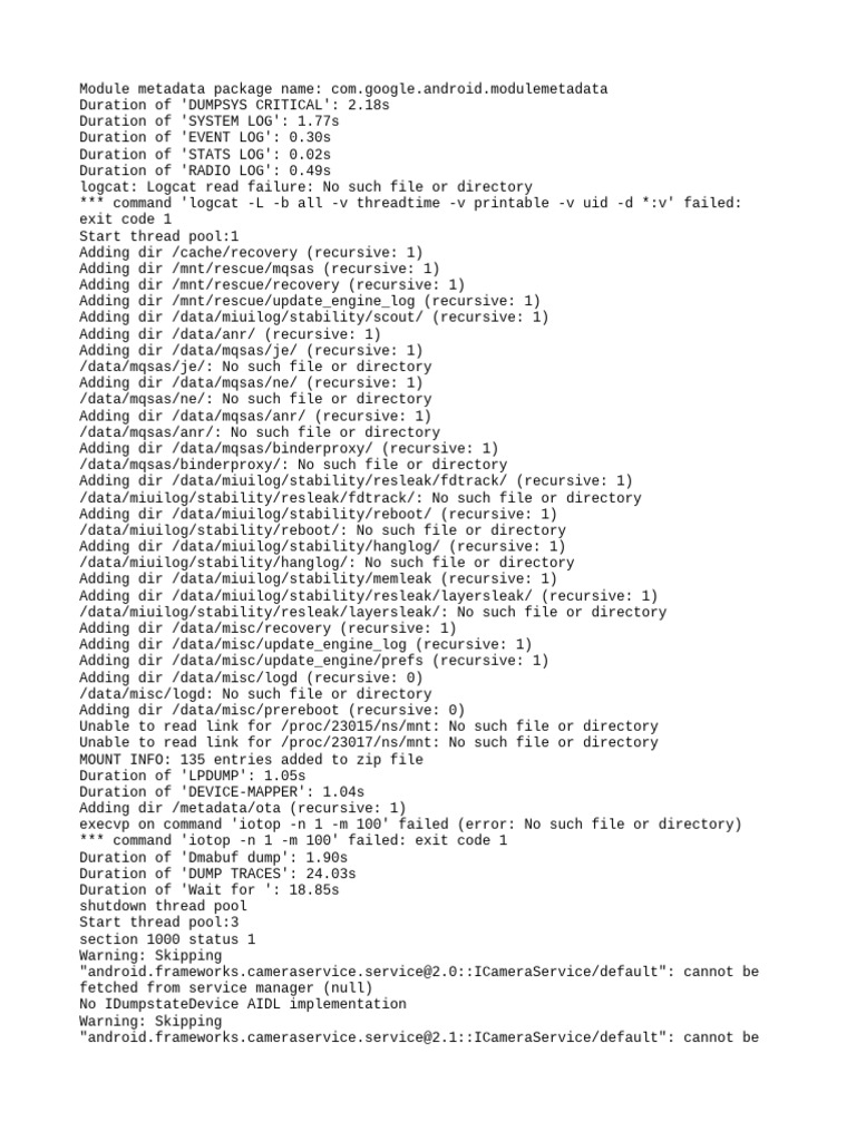 Bugreport Gust - Eea UP1A.231005.007 2024 06 17 20 19 15 Dumpstate - Log 22786 | PDF | Computer ...