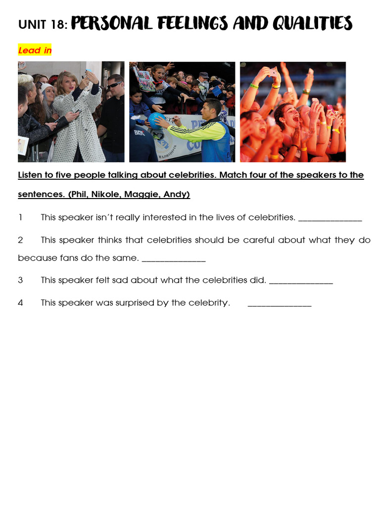 Personal Feelings and Qualities | PDF