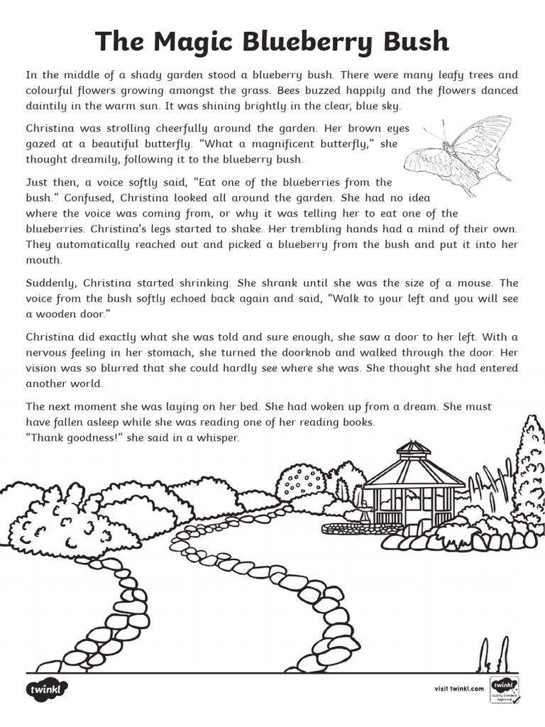 The Magic Blueberry Bush Narrative Writing Sample - Ver - 1 | PDF