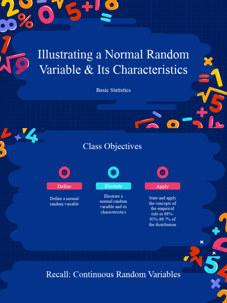 7 Illustrating A Normal Random Variable And Its Characteristics Pdf Science And Mathematics