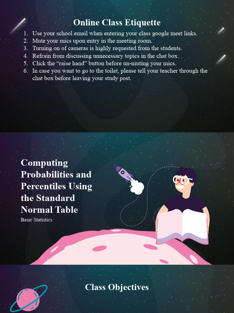 OL - Computing Probabilities and Percentiles Using The Standard Normal Table | PDF
