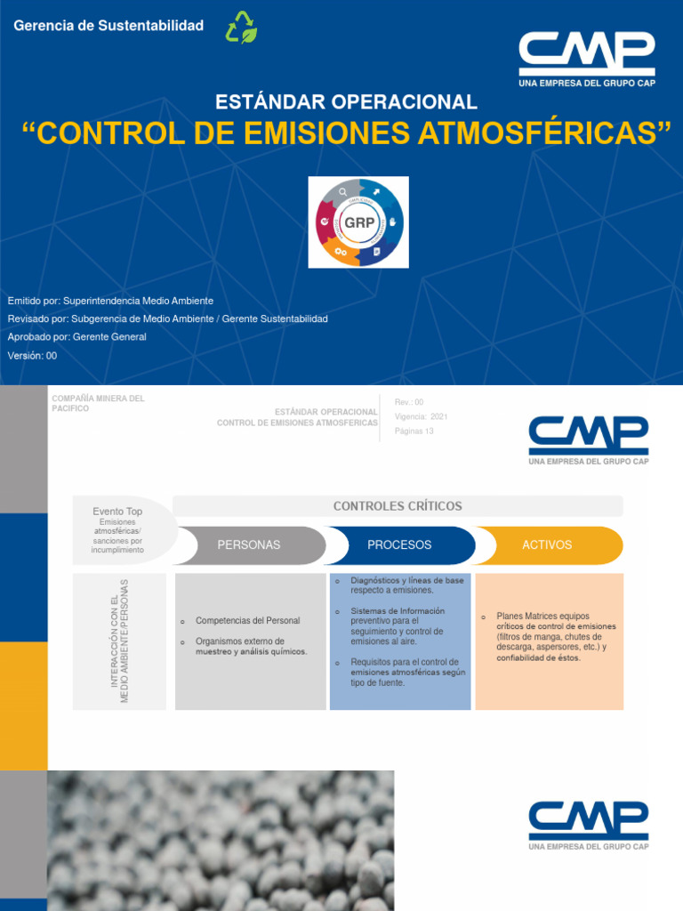 Estándar Control de Emisiones Atmosféricas VF | PDF | La contaminación ...
