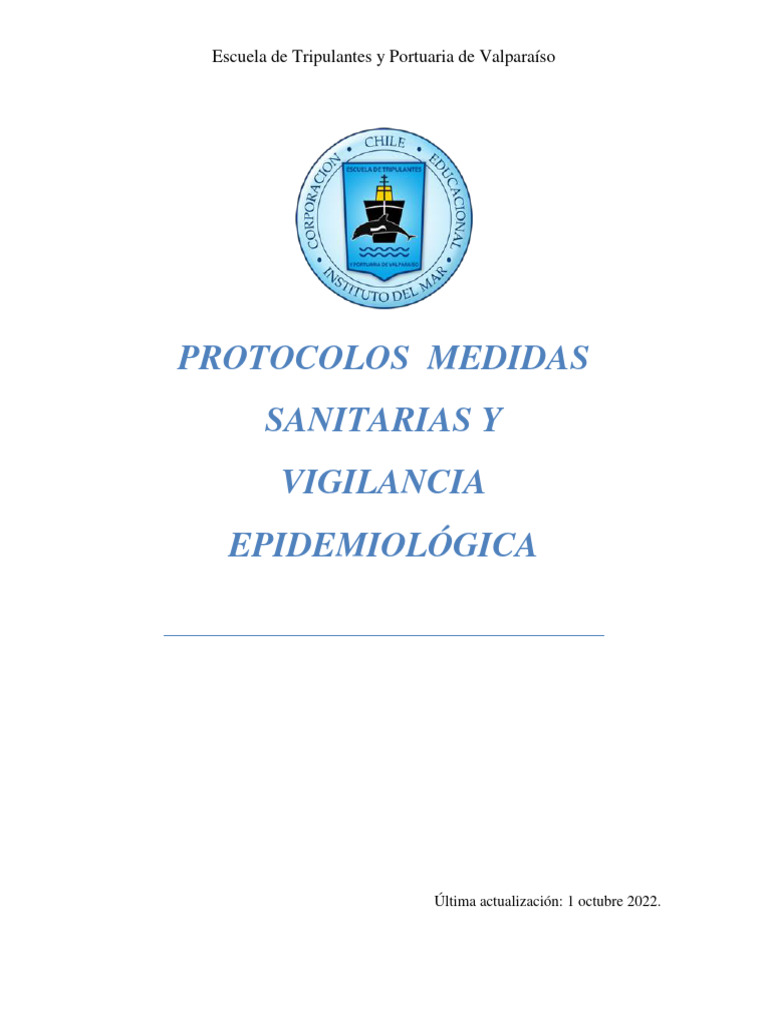 Protocolo Medidas Sanitarias y Vigilancia - Actualizacion | PDF | Lavado de manos | Higiene