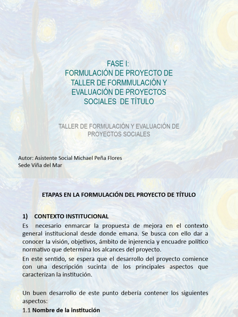 Formulación de Proyecto de Titulo | PDF | Muestreo (Estadísticas) | Trabajo Social