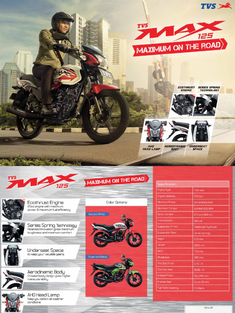 TVS Max 125 Sport | PDF
