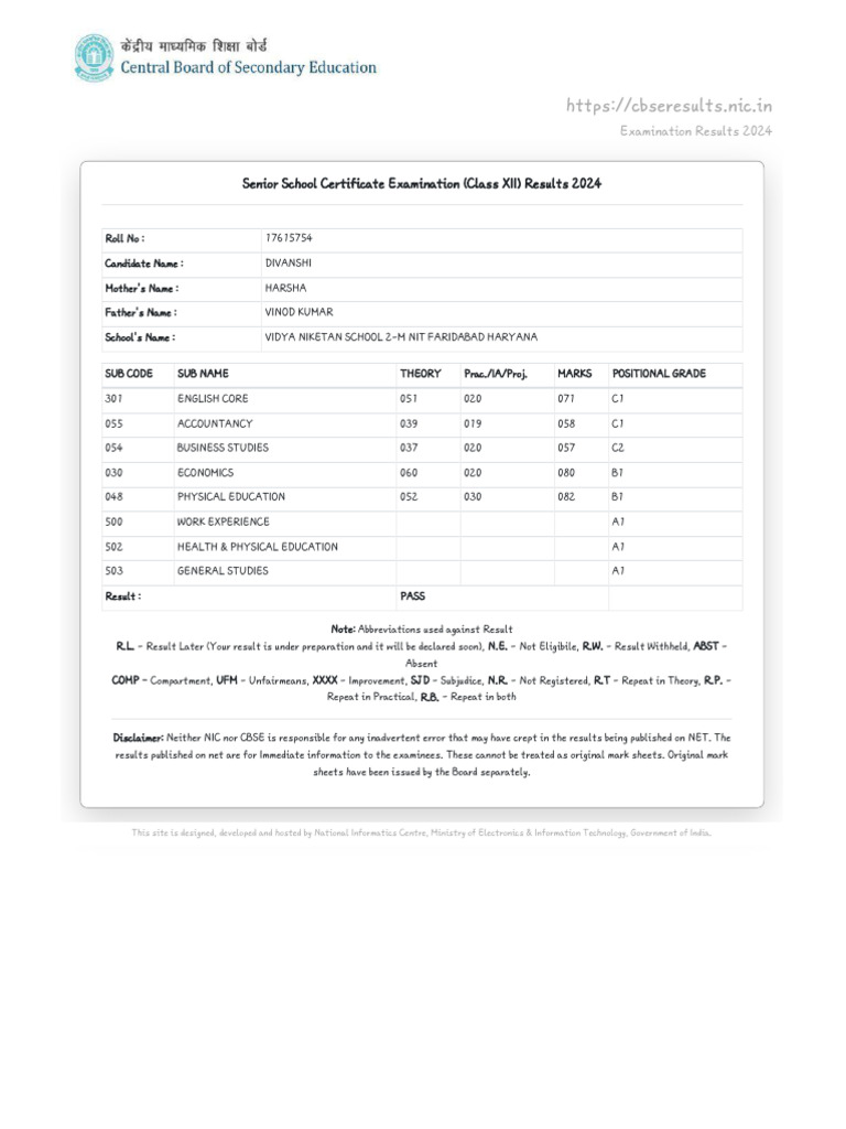 CBSE Results 2024 | PDF | Secondary Education | Educational Stages