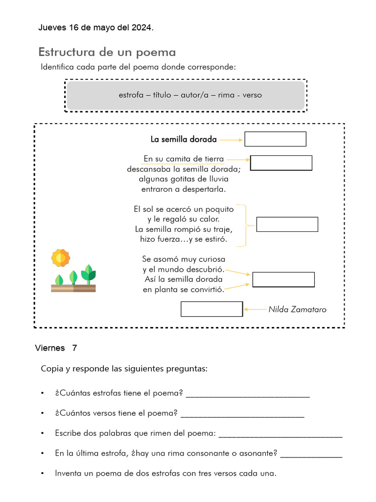 Estructura de Un Poema | PDF