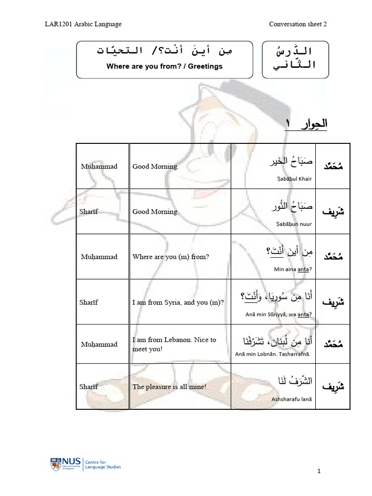 Conversation Sheet 2 | PDF