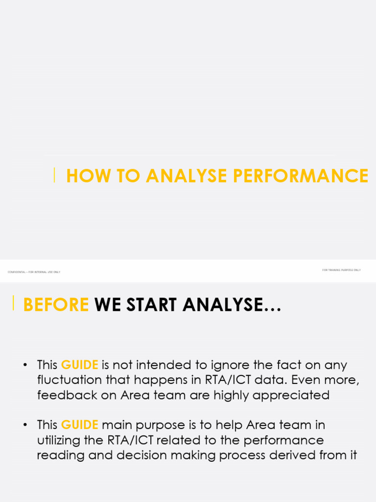How To Analyse Performance | PDF | Audit | Data