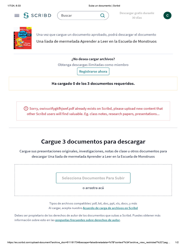 Suba Un Documento - Scribd | PDF | Scribd