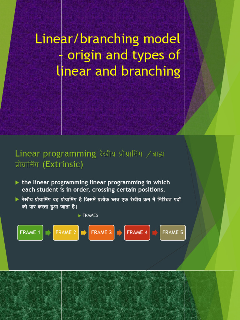 UNIT 1 Linear and Branching | PDF | Psychological Concepts | Behaviorism